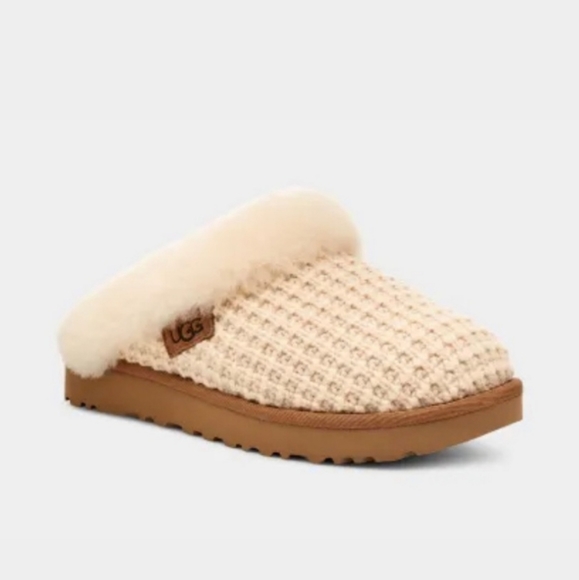 UGG | Shoes | Ugg Cluggette Knit Scuff Slipper In Cream 1 | Poshmark